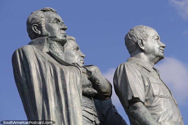 Monumento a Simón Bolívar y otros dignatarios en San Ramón. Foto de ...