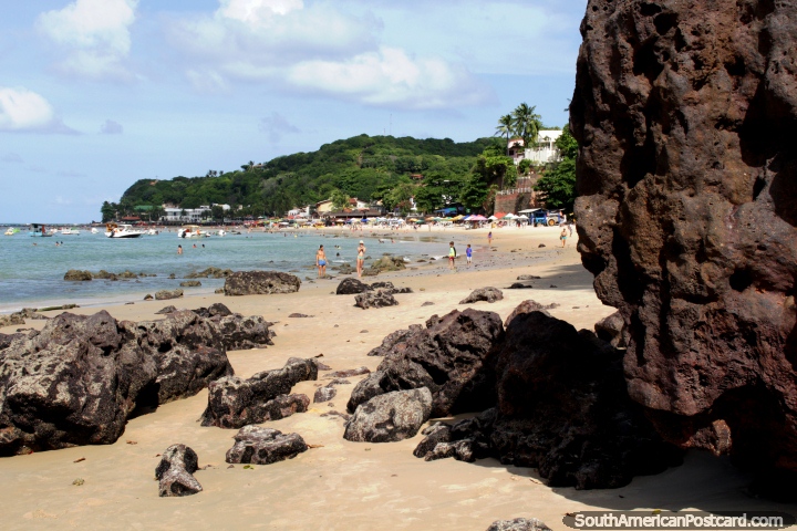 Pipa Beach, view from afar, walking to Dolphin Beach. Photo from Brazil ...