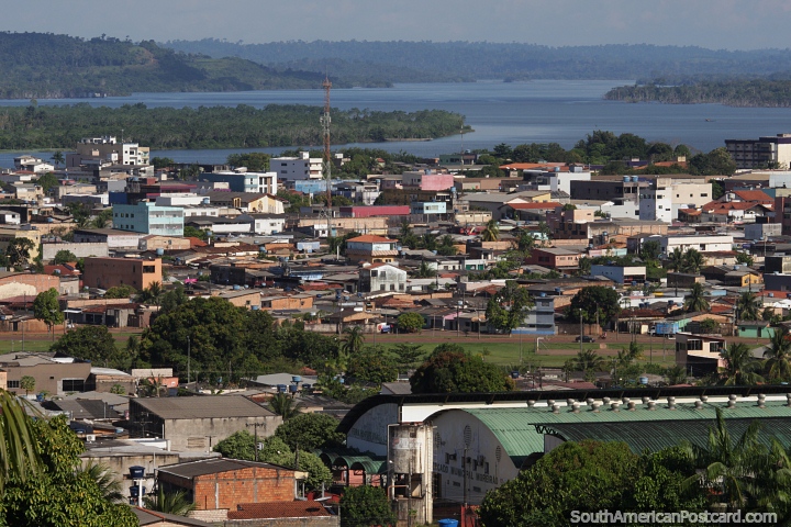 Vast Amazon jungle and the Xingu river in Altamira. Photo from Brazil ...