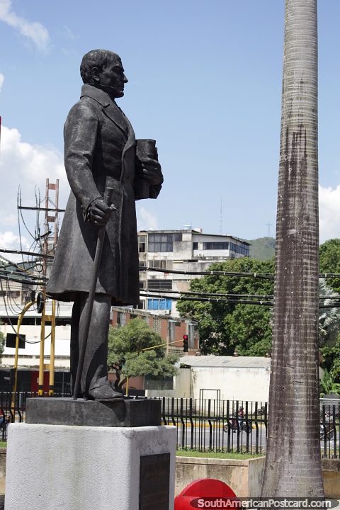 Plaza Cristobal Mendoza (1772-1829), first president of the nation ...